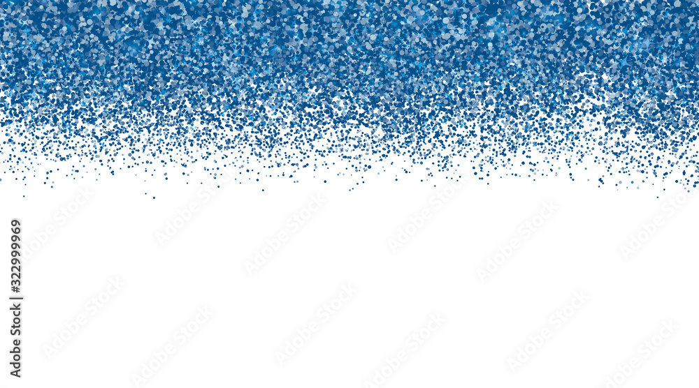 Blue Confetti Border
