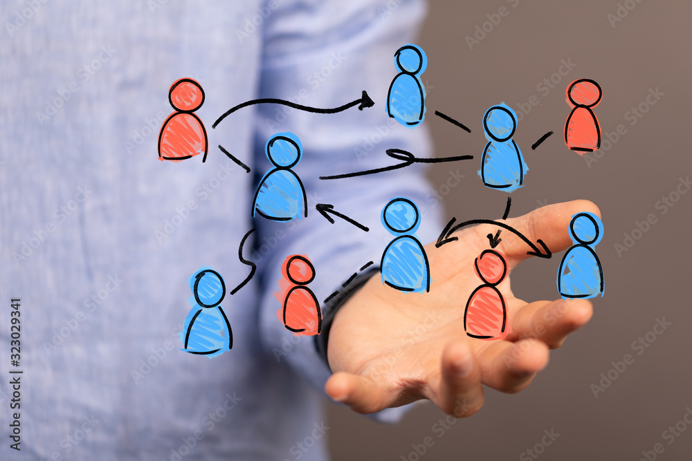 Digital Network and data concept. Stock Photo | Adobe Stock