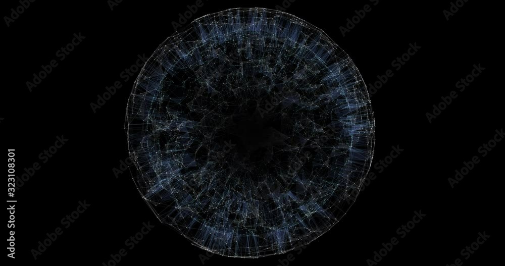 Earth Hologram Global Business Network Rotating. earth modern digital ...