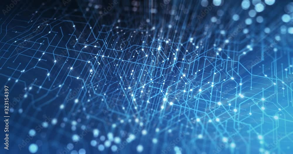 Abstract Circuit board. Electronic computer hardware technology ...