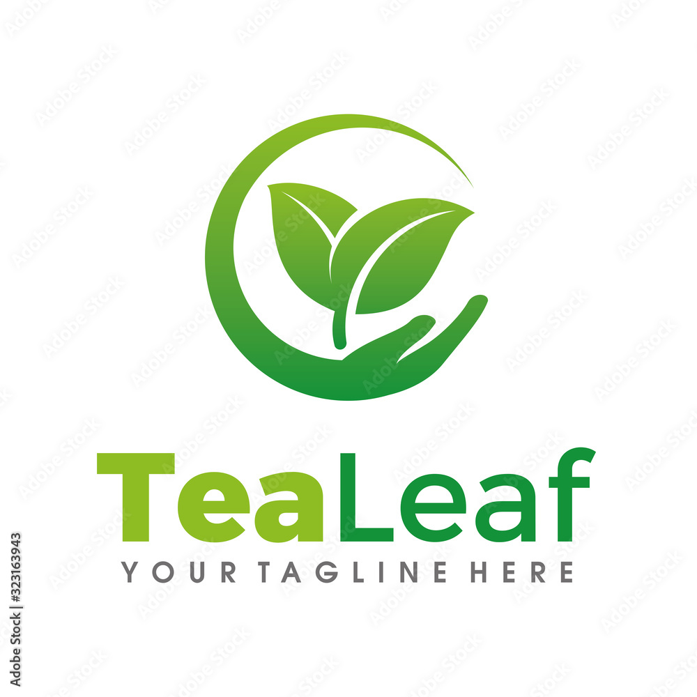 Leaf Tea Logo, Tea, Green Tea Logo Vector Stock Vector | Adobe Stock