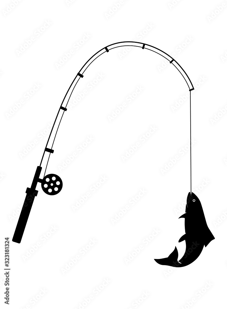 Clipart Fishing Poles And Fish