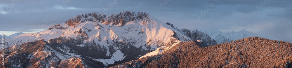 Presolana is a famous mountain range of the Italian Alps. Wonderful ...