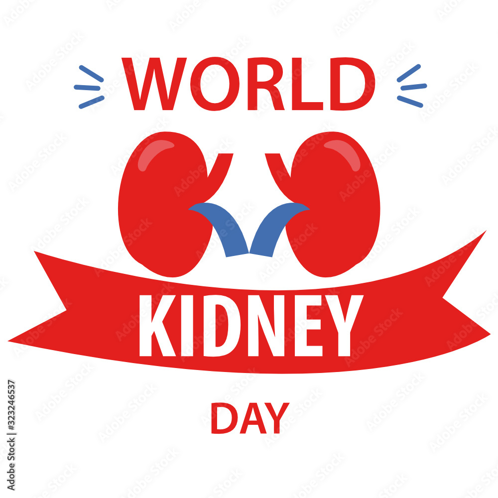Illustration of world kidney day poster or banner background ...