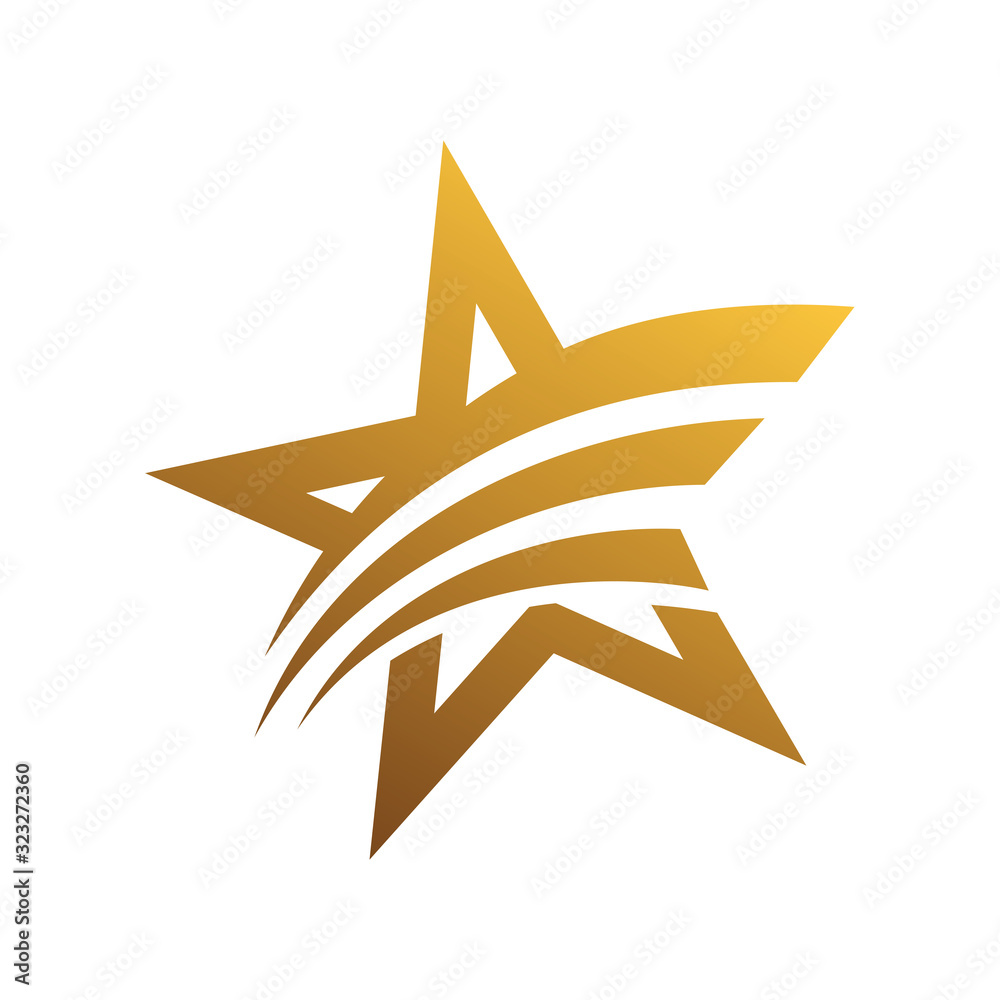 Star logo, Gold star logo, Success and Leader Logo Design inspiration ...
