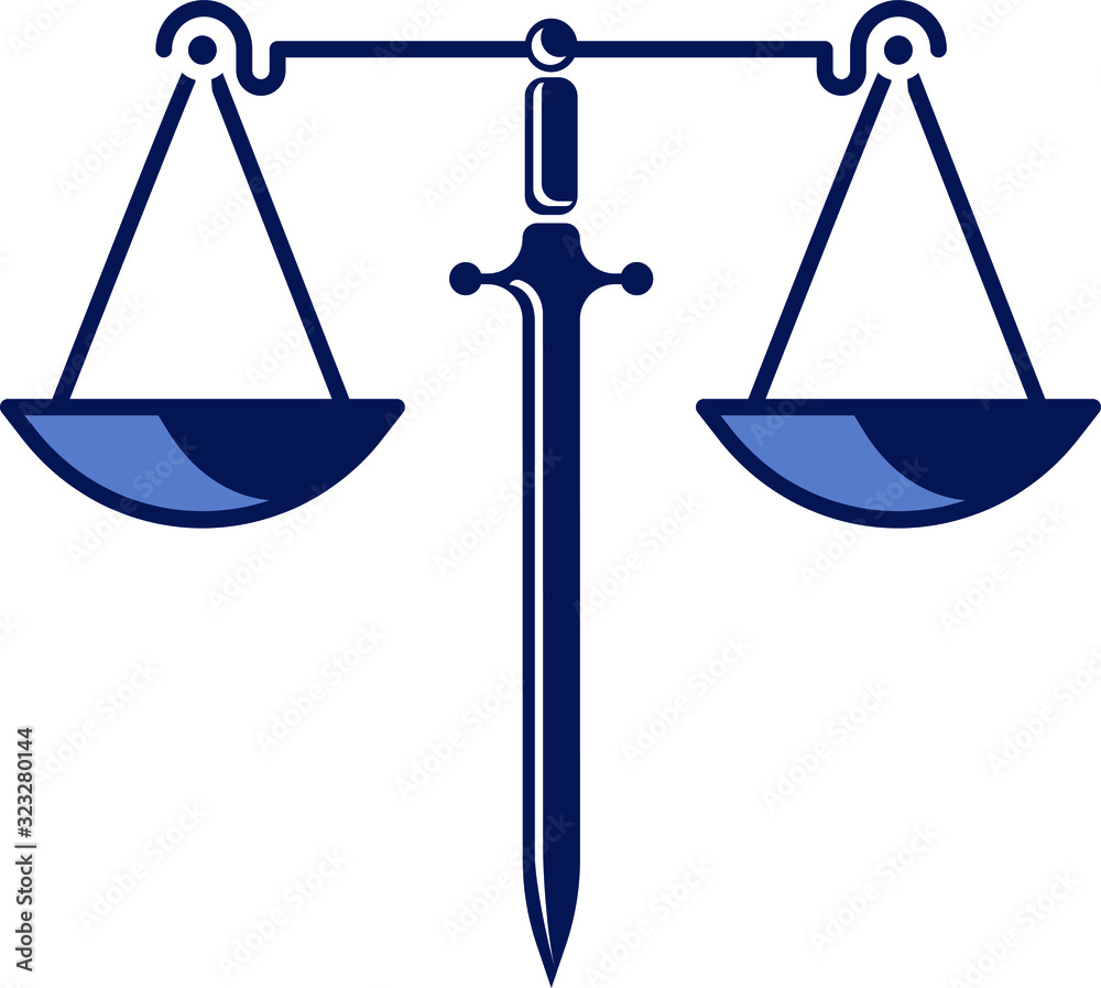 Balanza de la justicia Stock Vector | Adobe Stock