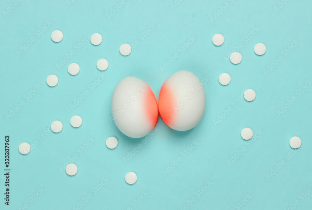 Treatment of prostatitis. Inflammation of the prostate. Allegorical ...