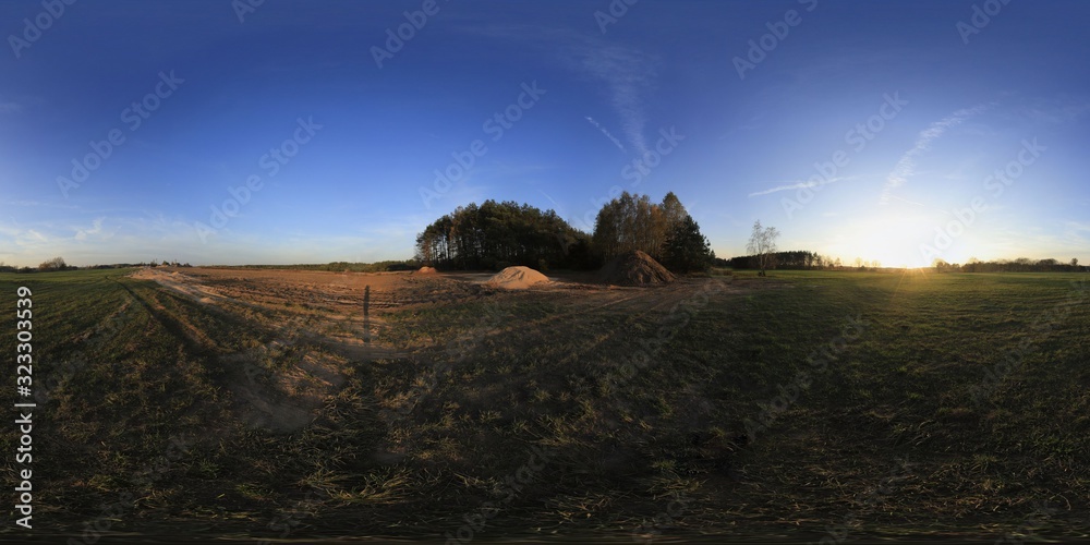 Afternoon landscape HDRI Panorama Stock Photo | Adobe Stock