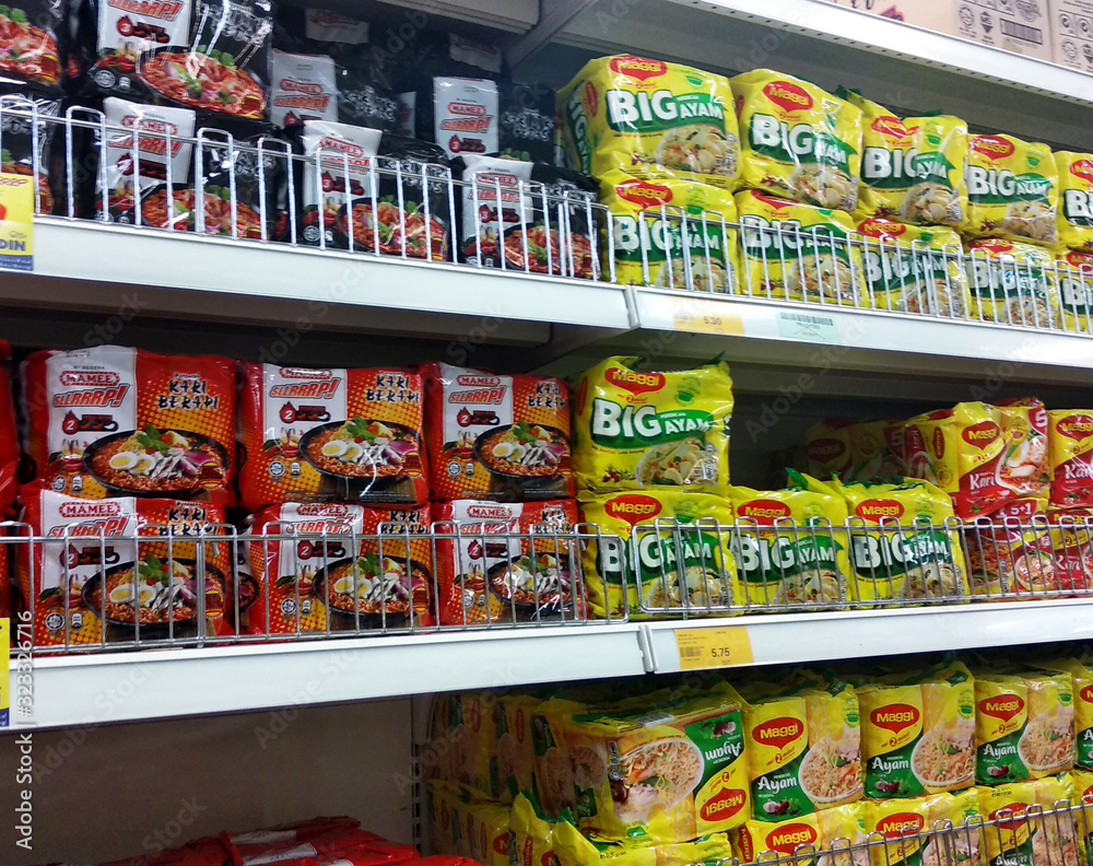 KUALA LUMPUR, MALAYSIA -SEPTEMBER 2, 2018: The arrangement of various ...