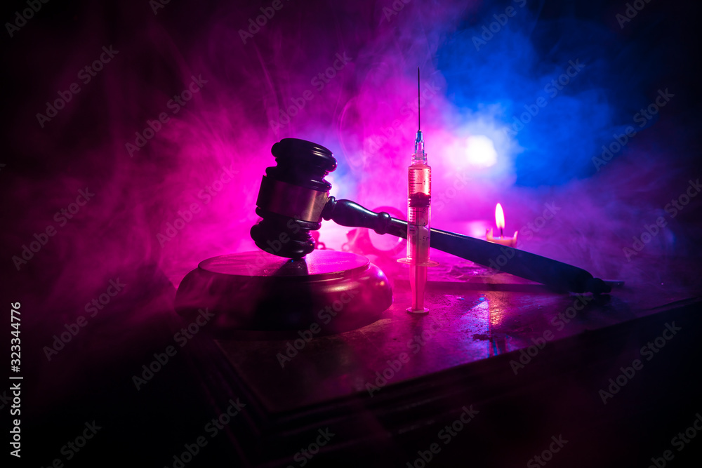 A crazed drug addict reaches for another dose of the drug in the ...