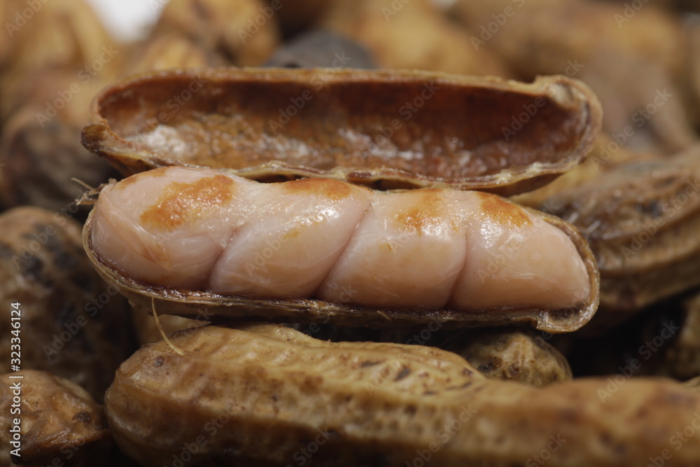 "Kacang rebus", an Indonesian most popular snacks that made from boiled ...