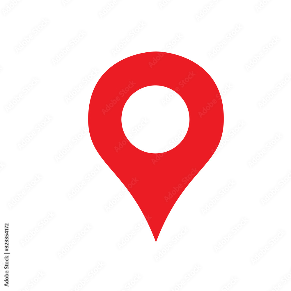 Map pins sign location icon Vector mark symbol pin Stock Vector | Adobe ...