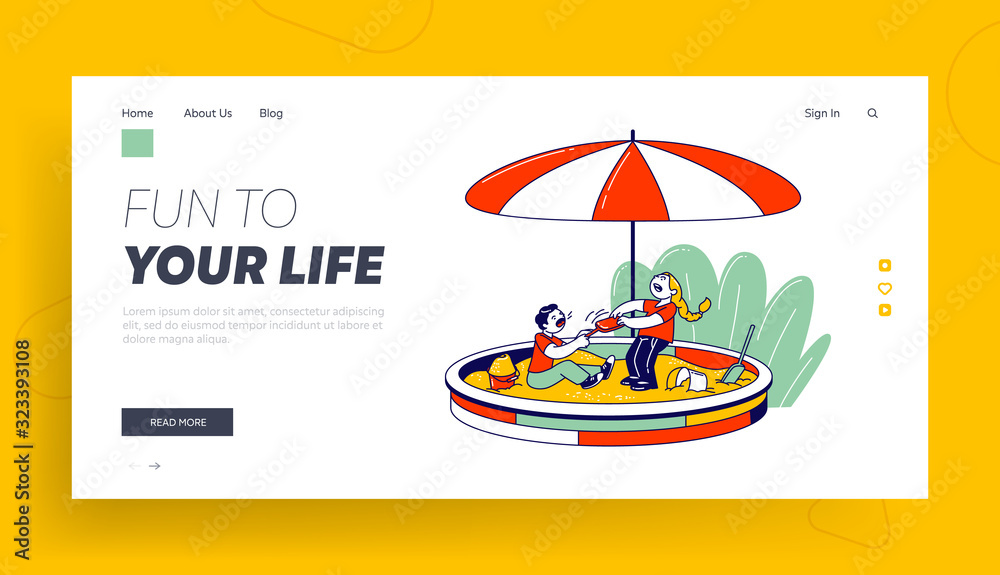 Children in Kindergarten Leisure Game, Preschool Education Website ...