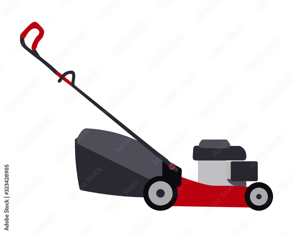 Lawn Mower Side View Clipart