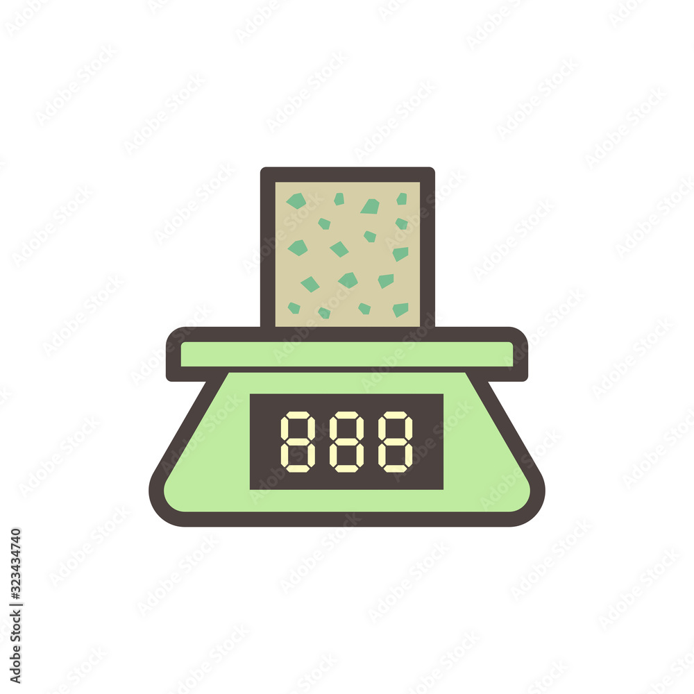 concrete testing icon Stock Vector | Adobe Stock