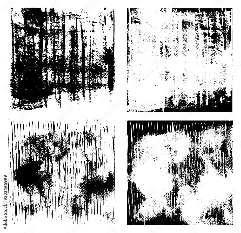 set of grunge banners. messy line grunge textured. textured effect with ...