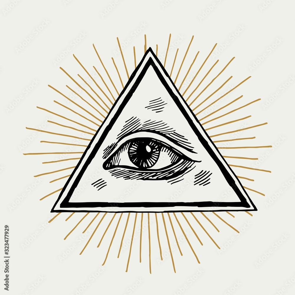 Eye of providence symbol. All seeing eye of god - free mason sign ...