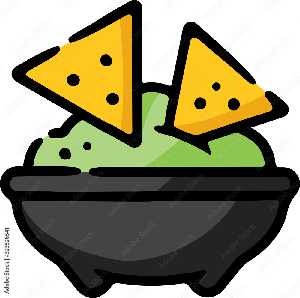 Chips And Guacamole Clipart