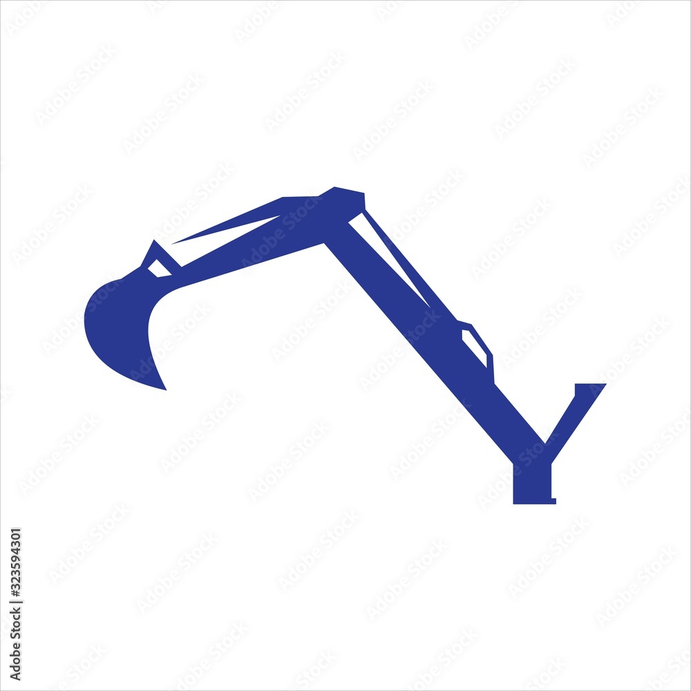 Excavator vector logo graphic modern Stock Vector | Adobe Stock