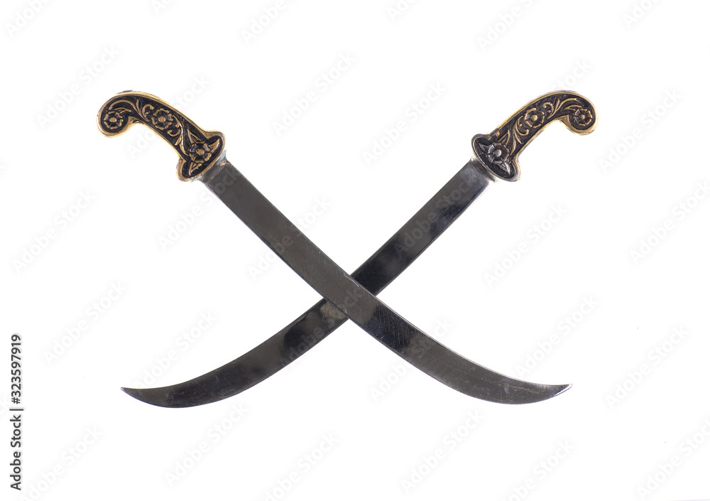 Photo & Art Print islamic sword, ottoman turkish scimitar, serikbaib