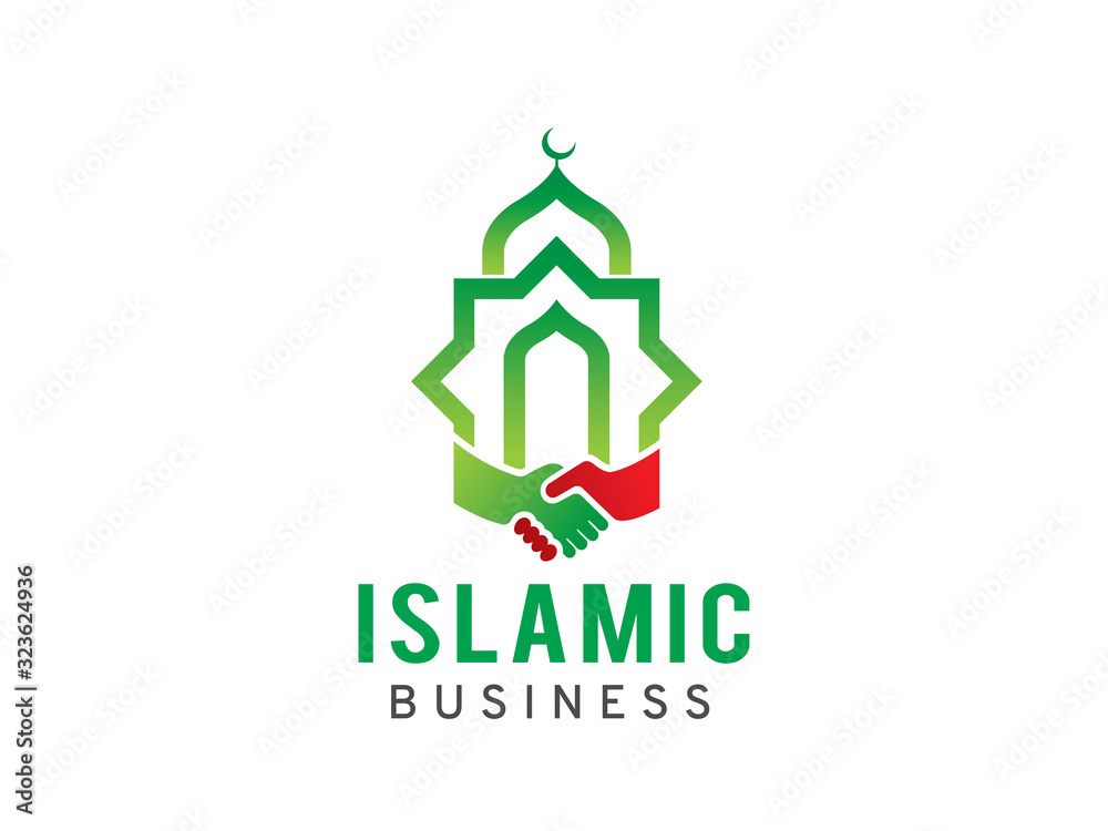 Islamic business logo template design, icon, symbol Stock Vector ...