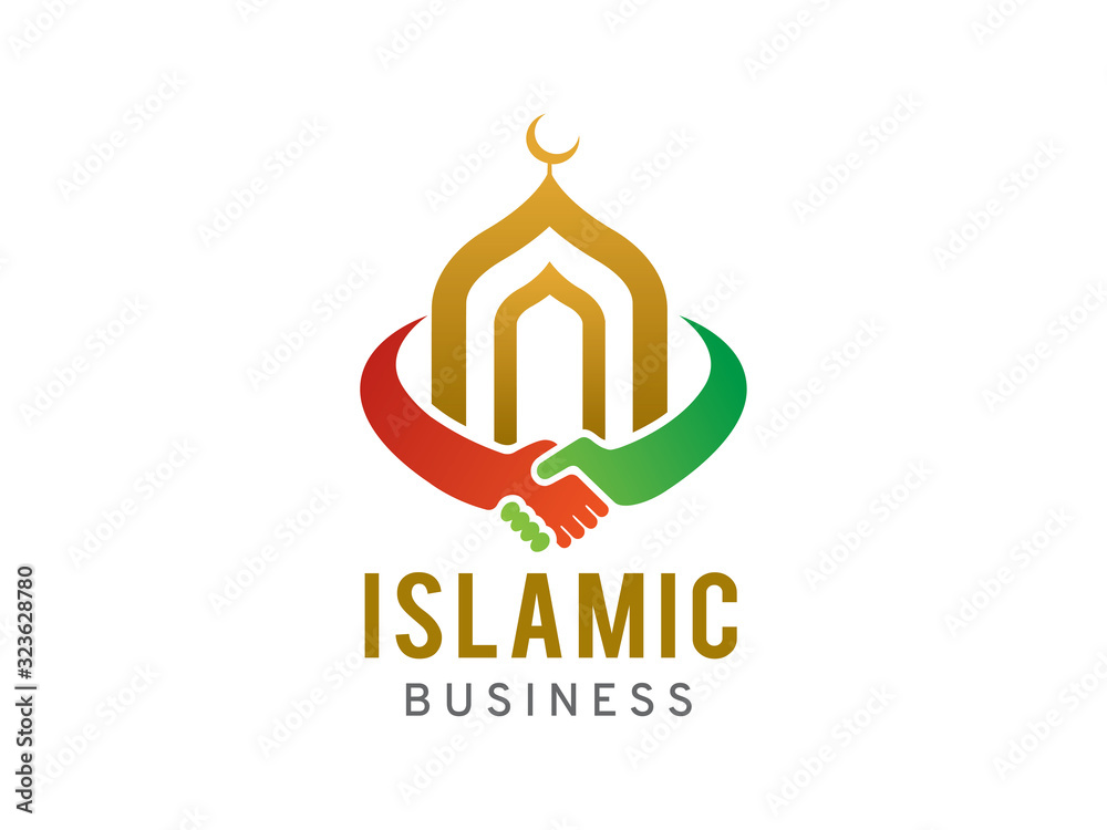 Islamic business logo template design, icon, symbol Stock Vector ...