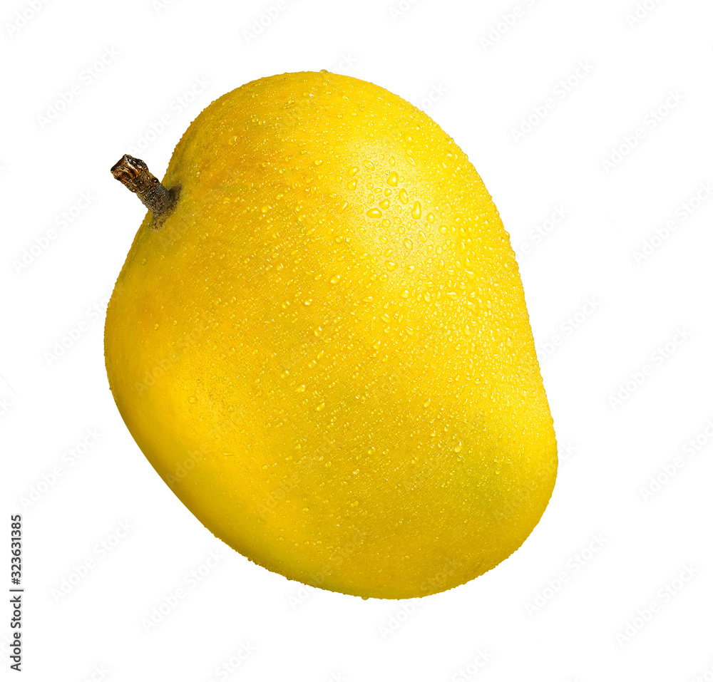 Fresh mango isolated on white background indian mango alphonso mango ...