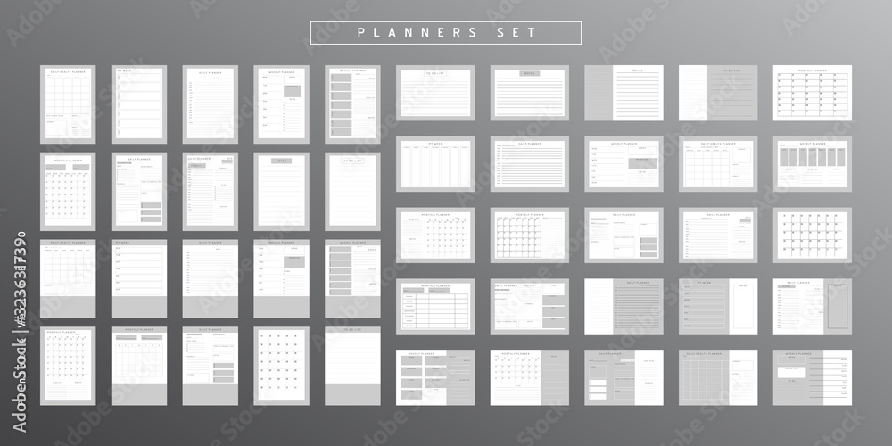 Grafika wektorowa Stock: Planner sheet vector | Adobe Stock Grafika wektorowa Stock: Planner sheet vector | Adobe Stock