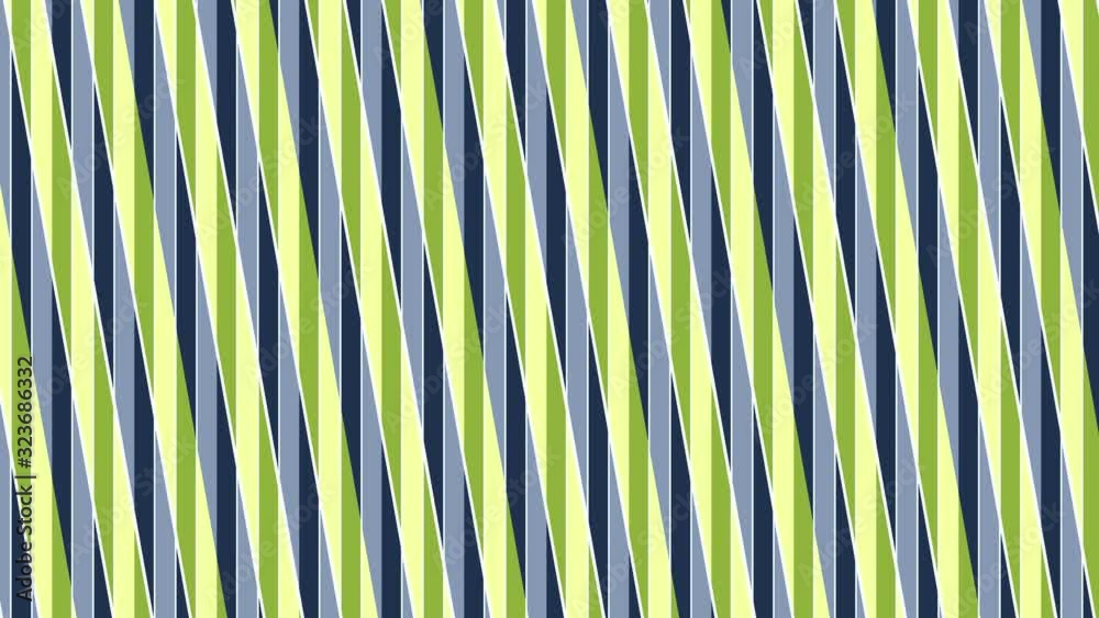 Two series of color bars that move and oscillate with a hypnotic effect ...