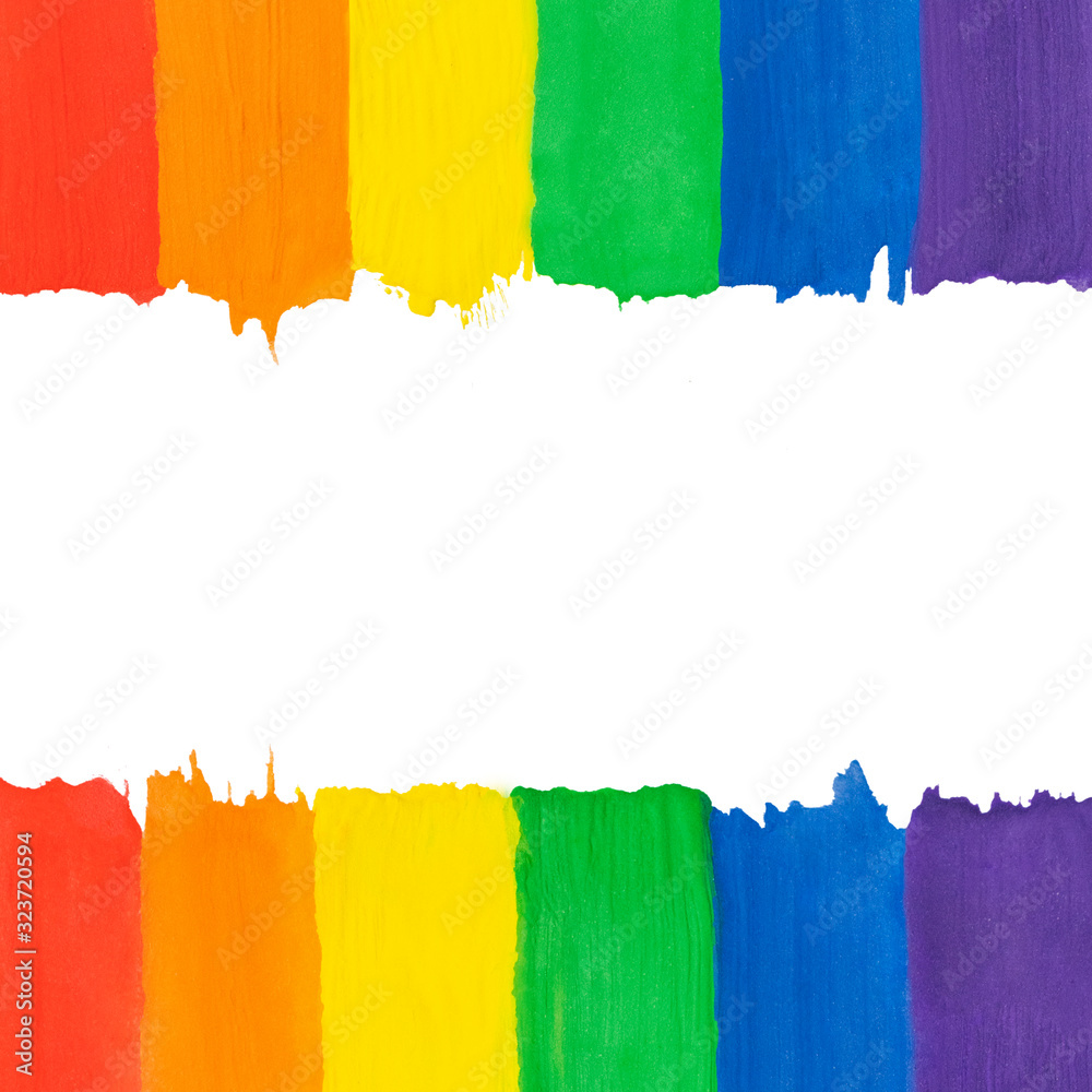 Lgbt background with copy space. Abstract painting rainbow gradient ...