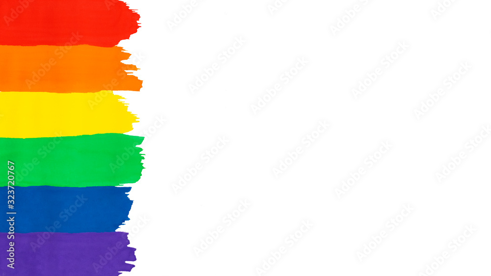 Lgbt background with copy space. Abstract painting rainbow gradient ...