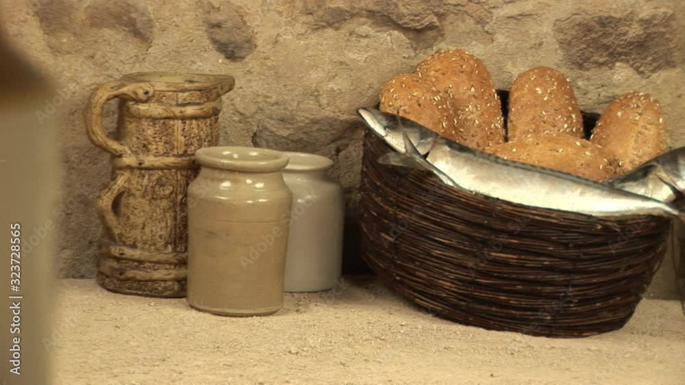 Five Loaves of Bread and two Fish - A Miracle from the bible when Jesus ...