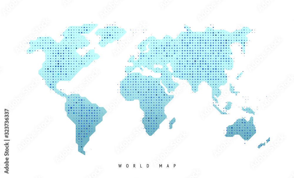 World map Stock Vector | Adobe Stock