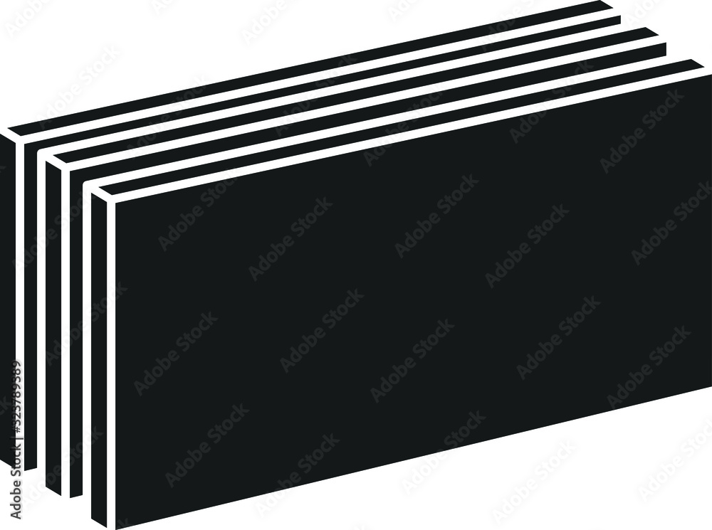 Gypsum Board Icon, vector illustration Stock Vector | Adobe Stock