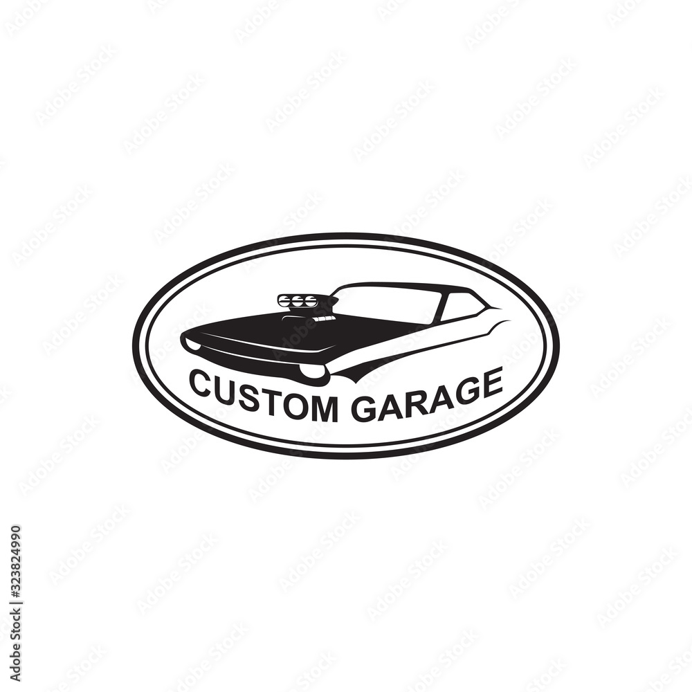 Custom car logo, emblems, badges and icons Stock Vector | Adobe Stock