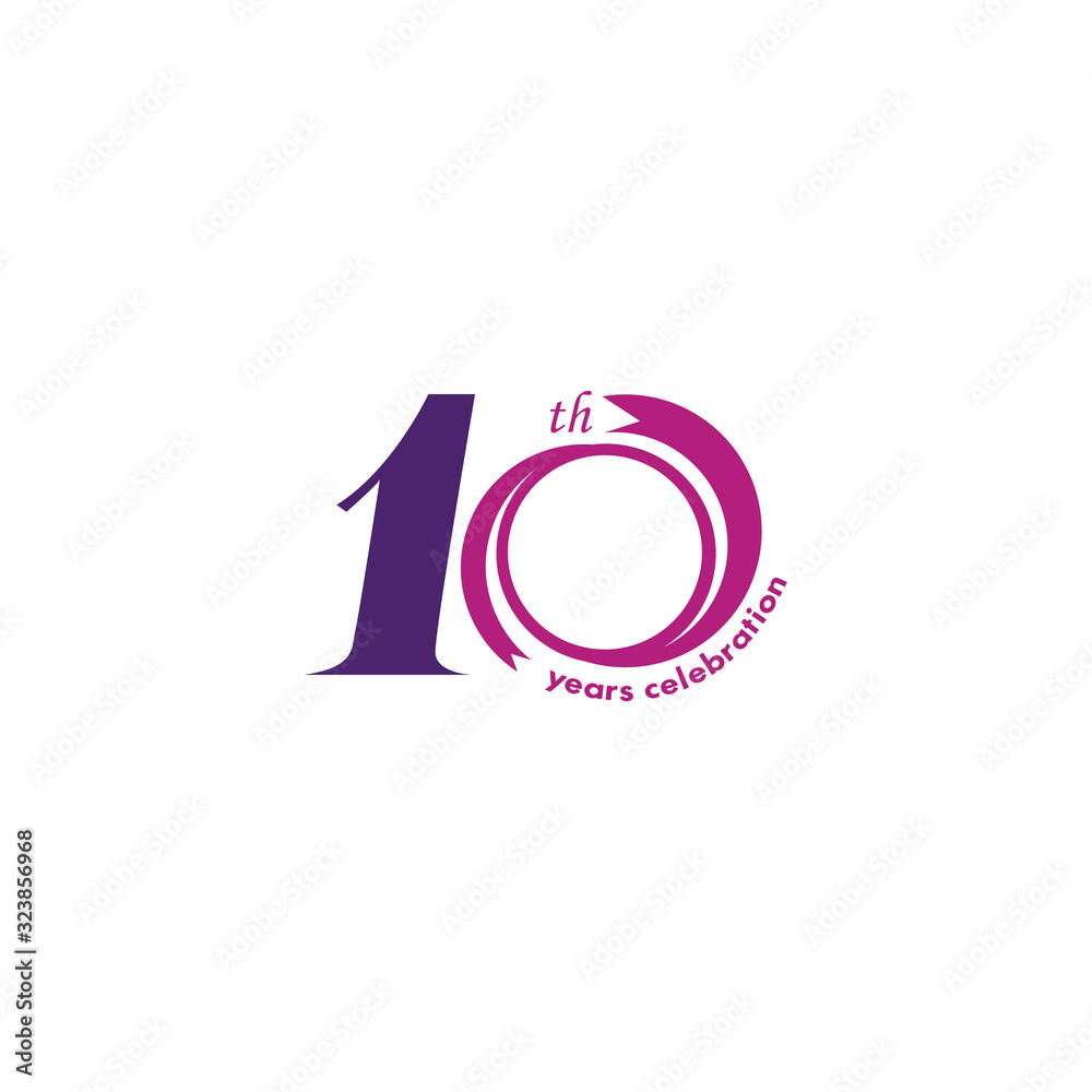10 years Logo vector template eps for your company and industry purpose ...
