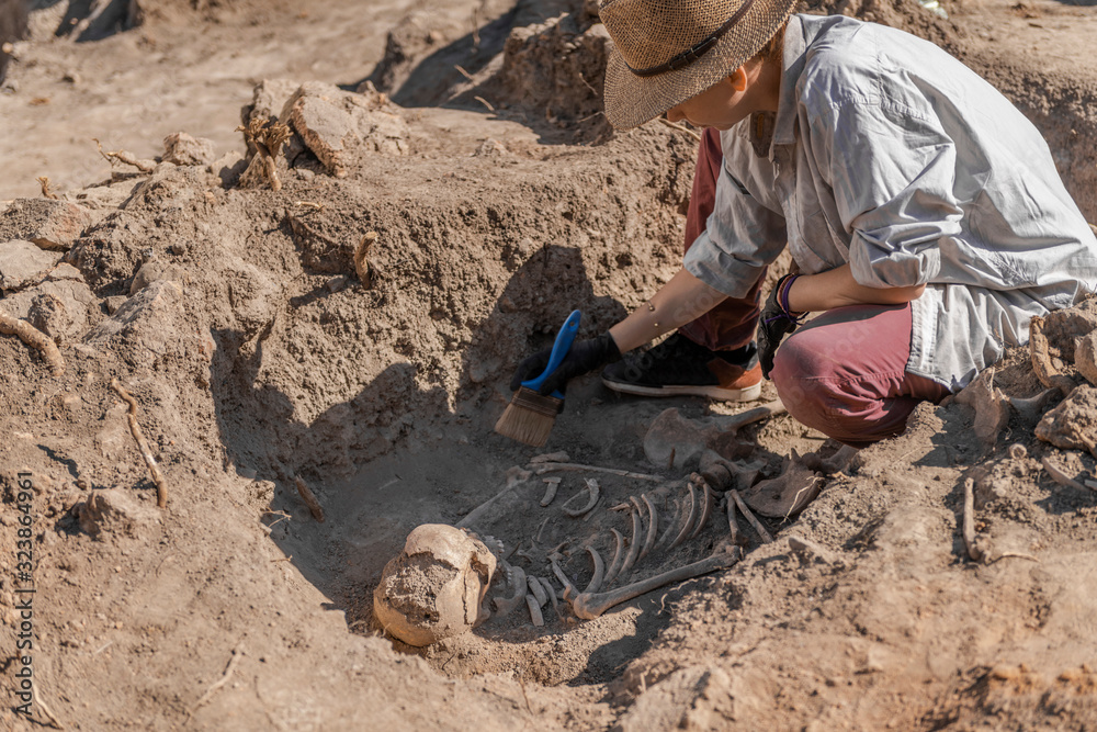 Ancient Burial Site- Archaeological Excavations Stock Photo | Adobe Stock
