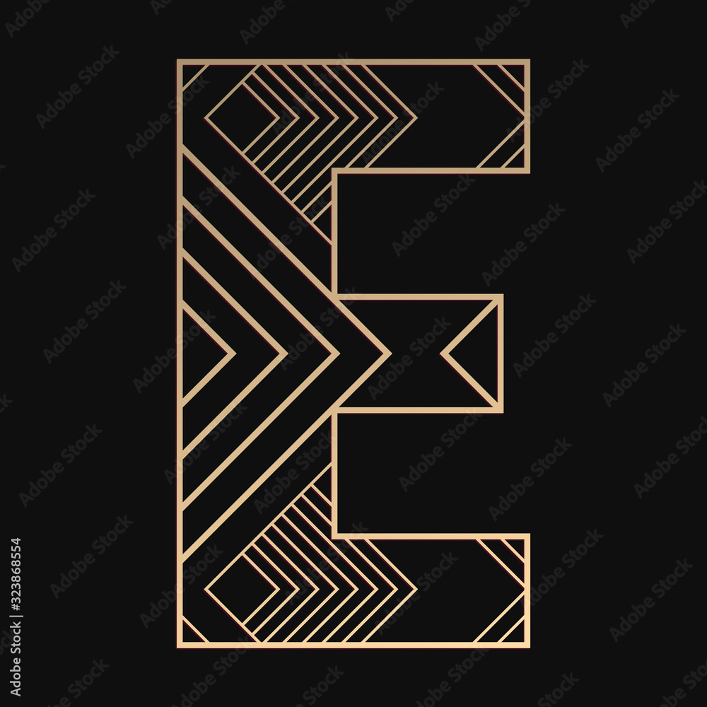 Laser Cutting Letter E Art Deco Vector Design Plywood Lasercut Gift laser-cutting-letter-e-art-deco-vector-design-plywood-lasercut-gift