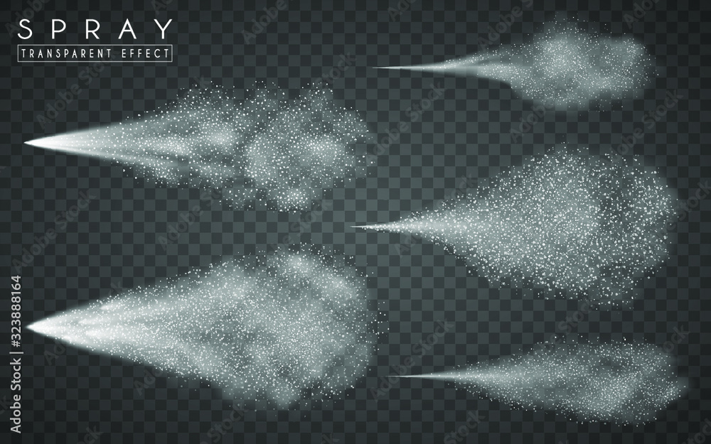 Cosmetic airy spray, water atomizer. Effect of white smoke and fog ...