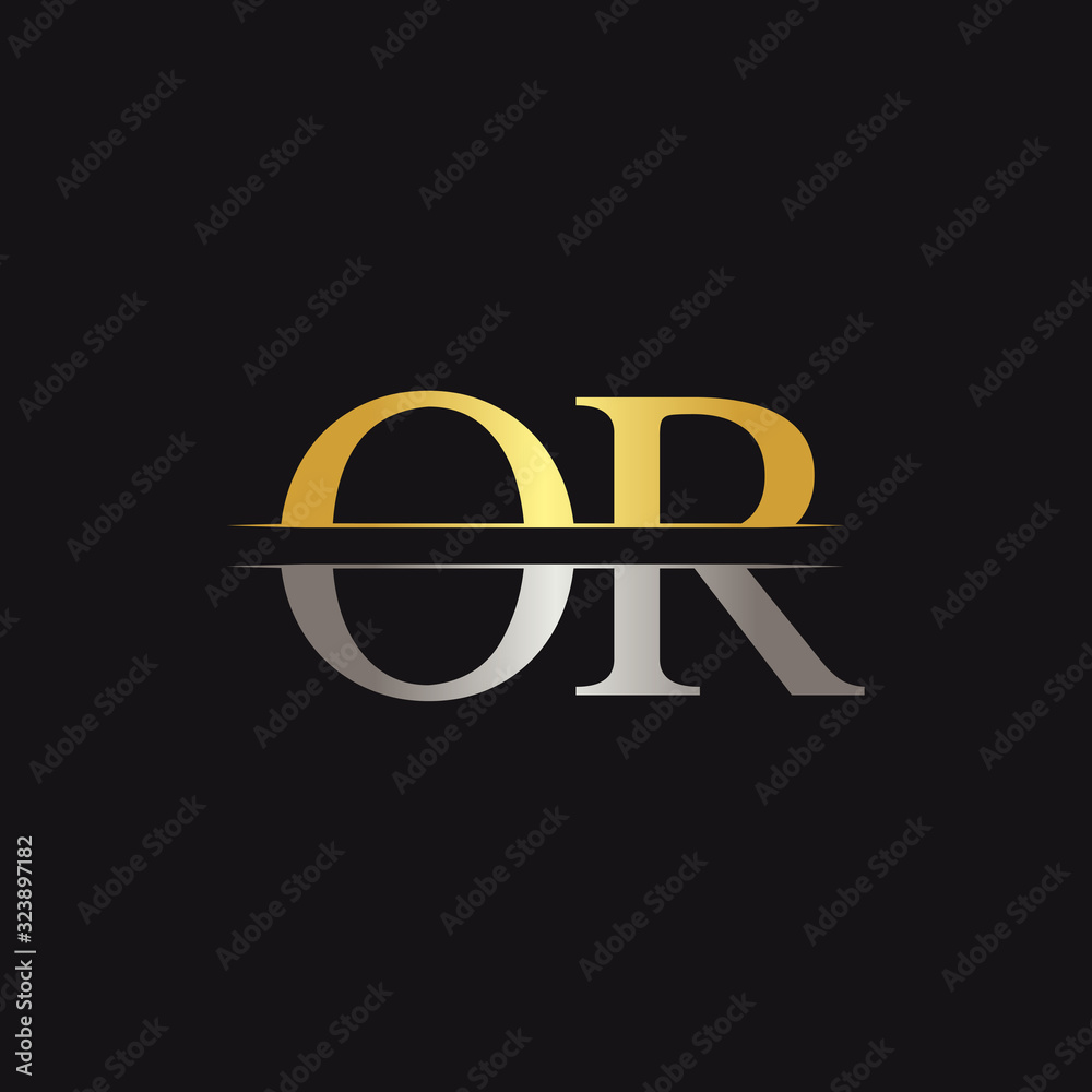 Initial Monogram Letter OR Logo Design Vector Template. OR Letter Logo ...