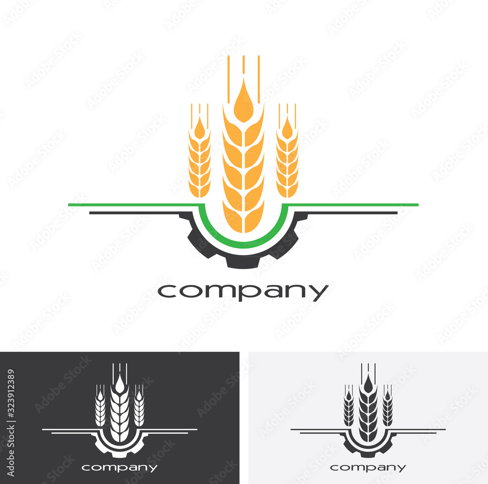 Agriculture Logo Template Design. Icon or Symbol. farm, nature, agro ...