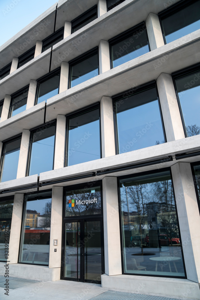 Milan, Italy - February 18, 2017: The new Microsoft Italian ...