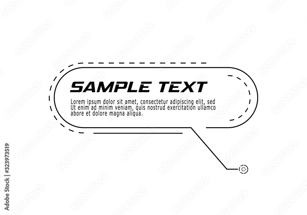 Digital callouts, footnotes. Layout for links and digital information ...