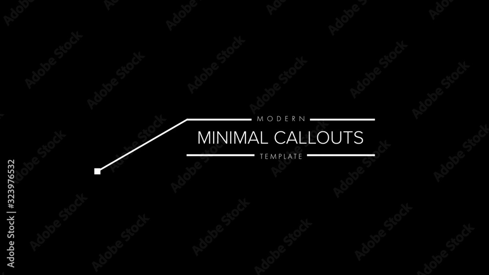 Modern Minimal Callouts Stock Template | Adobe Stock