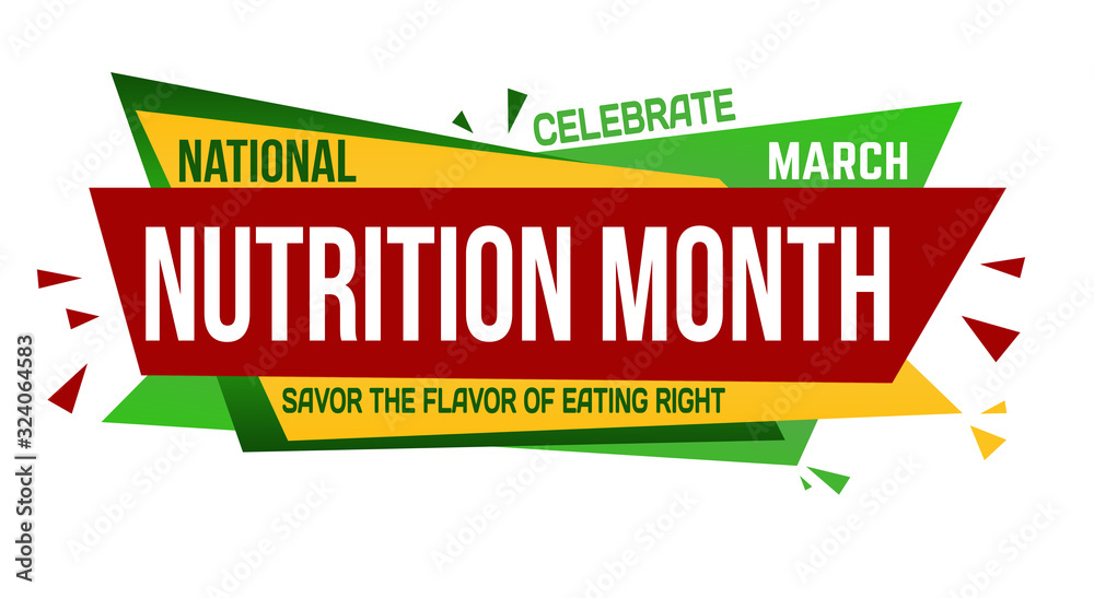 National nutrition month banner design Stock Vector | Adobe Stock