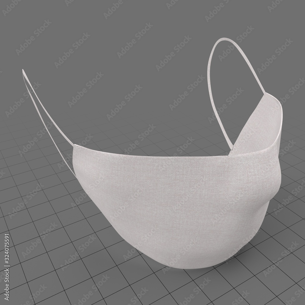 Face mask Stock 3D asset | Adobe Stock