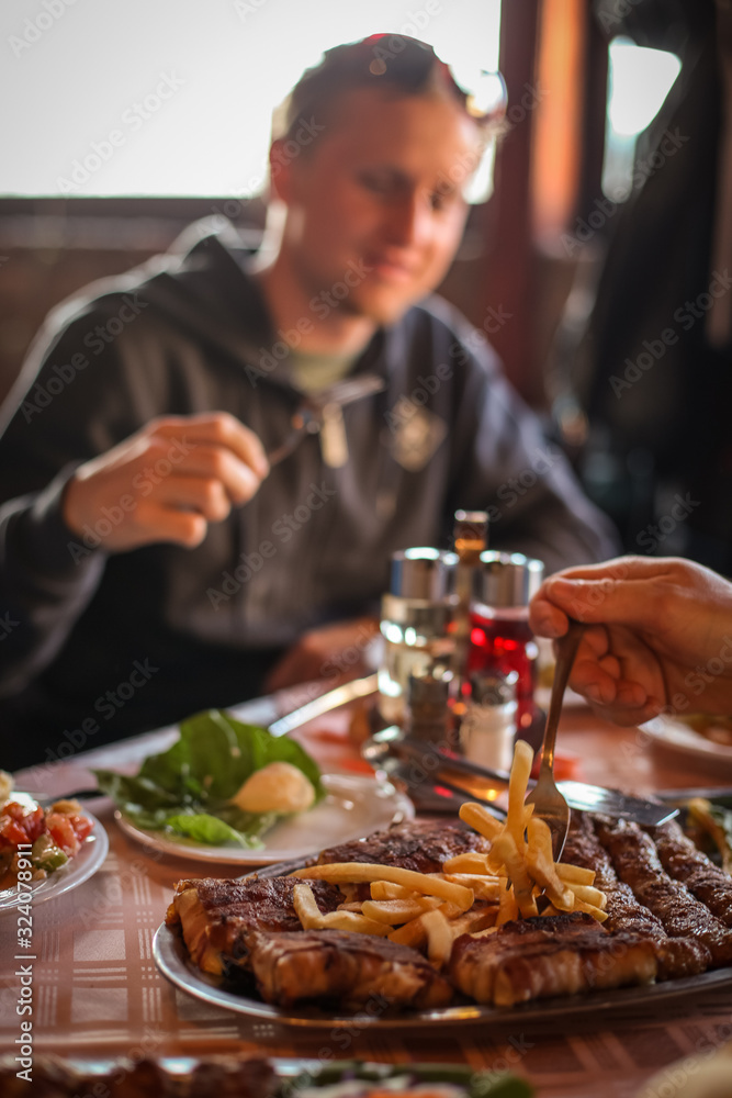 cevapcici, balkan, cevapi, barbecue, dish, bbq, beef, closeup, dinner ...