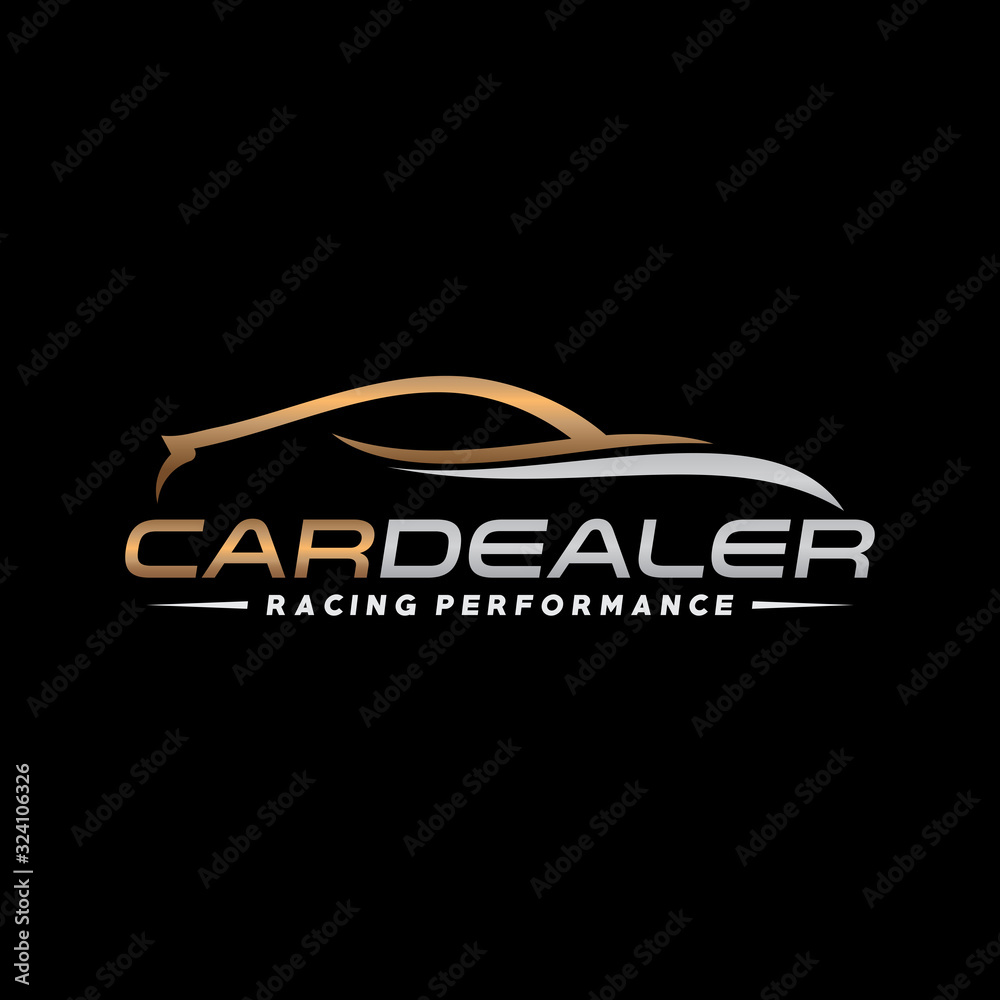 Automotive, Car Showroom, Car Dealer Logo Vector Stock Vector | Adobe Stock