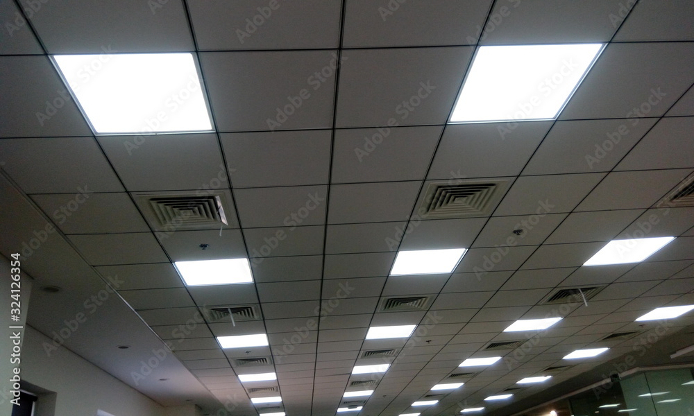 Perforated White color Calcium silicate grid ceiling suspension system ...