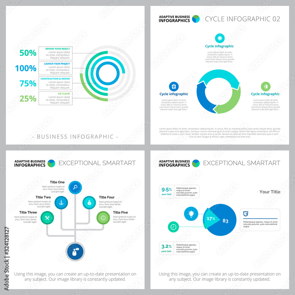 Statistic infographic design set for business layout, development ...